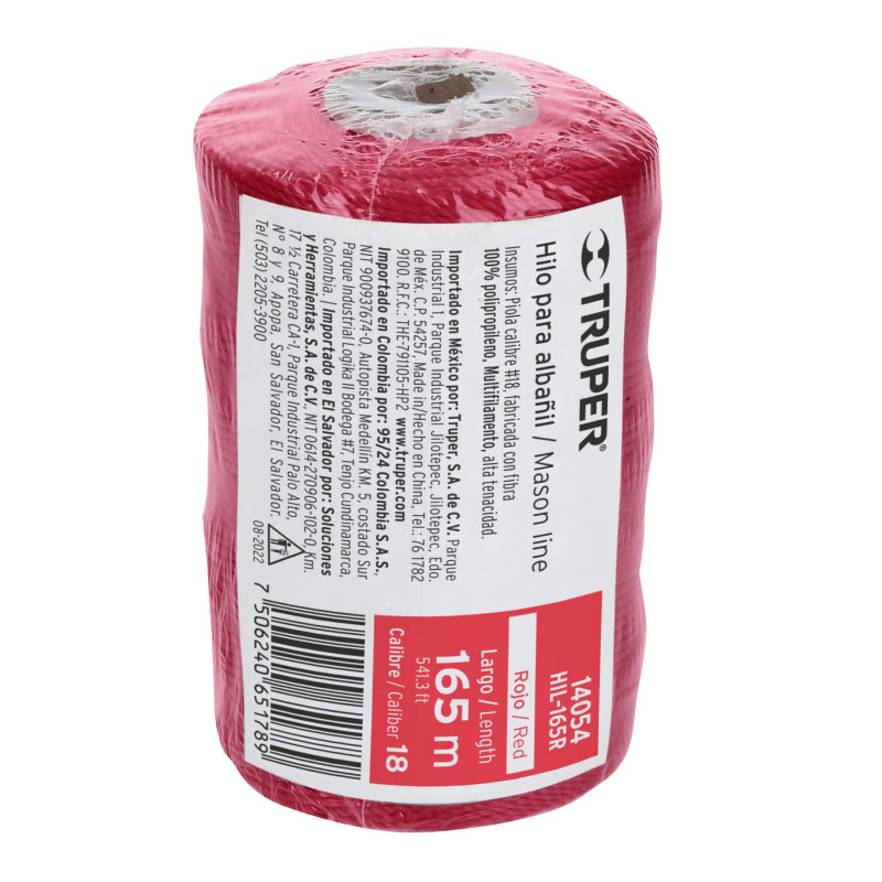 Hilo Para AlbaÃ±il Rojo 165M Truper |Ferreco