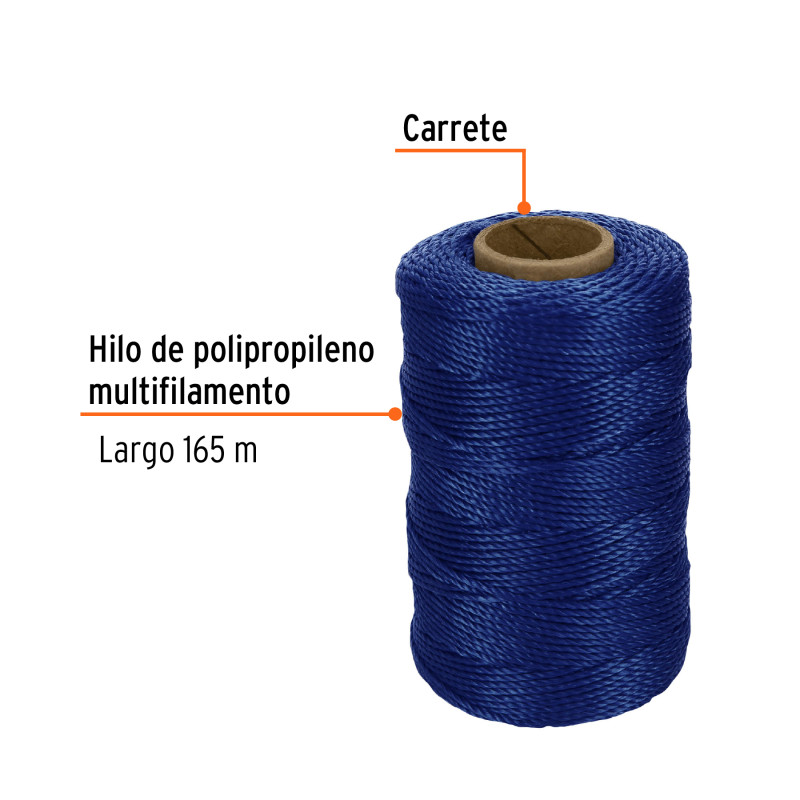 Hilo Para AlbaÃ±il Azul 165M Truper |Ferreco